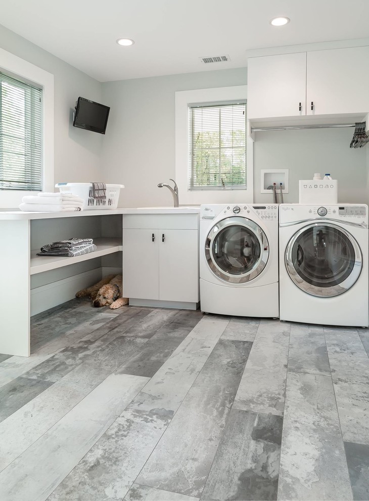 Industrial-style Home - Industrial - Laundry Room - New York - by Wendy ...