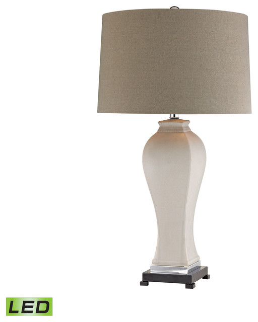 Matte Gray LED Lamp - Transitional - Table Lamps - by Modern Decor Home ...