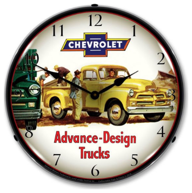 GM1802833 1954 Chevrolet Truck Clock - Midcentury - Wall Clocks - by ...
