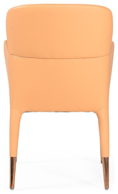 Peach Rosegold Dining Chair - Midcentury - Dining Chairs - by HomeRoots ...