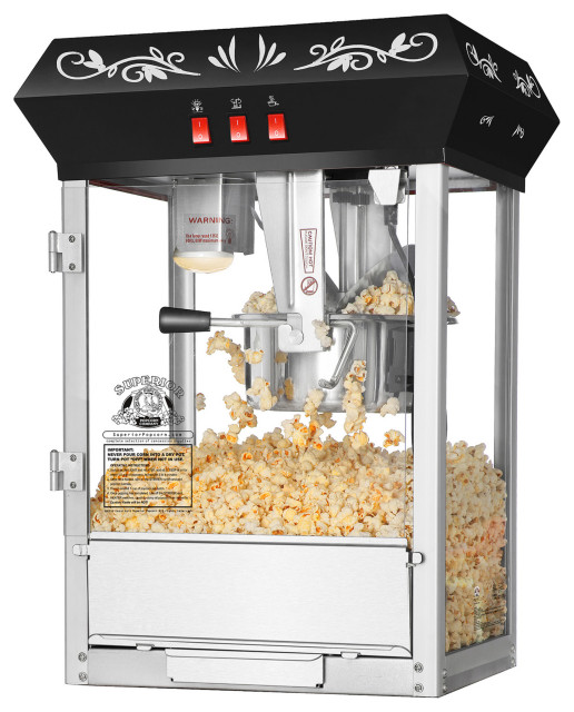 Countertop Popcorn Machine- Antique Style Movie Night Popper- 8oz ...