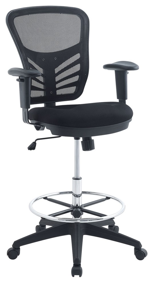 Modern Contemporary Urban Design Work Home Office Office Chair, Black ...