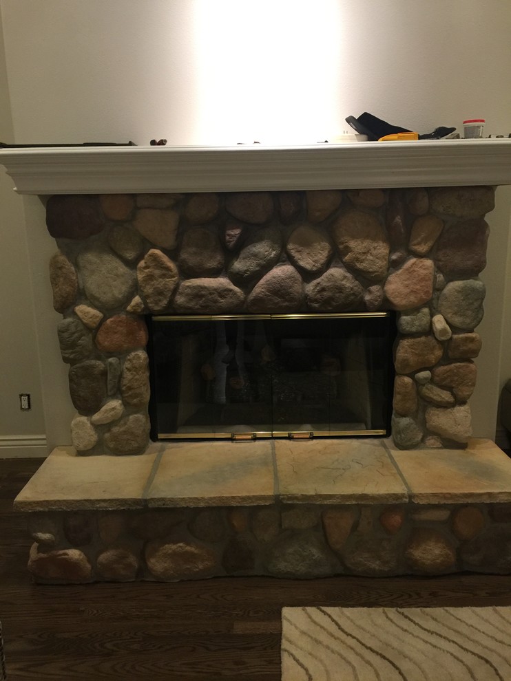 Help me with my stone 90s fireplace