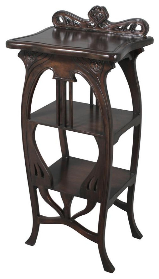 Design Toscano Art Nouveau Harp Side Table - Traditional - Side Tables ...