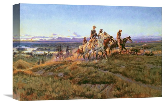 "Men of the Open Range" Artwork, 18" x 12" - Southwestern - Prints And ...