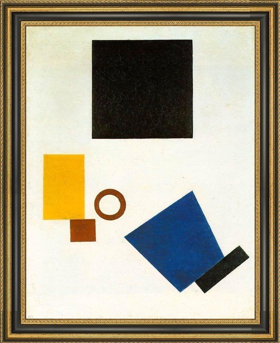 Kazimir Malevich Suprematism Self Portrait in Two Dimensions - 18" x 24 ...
