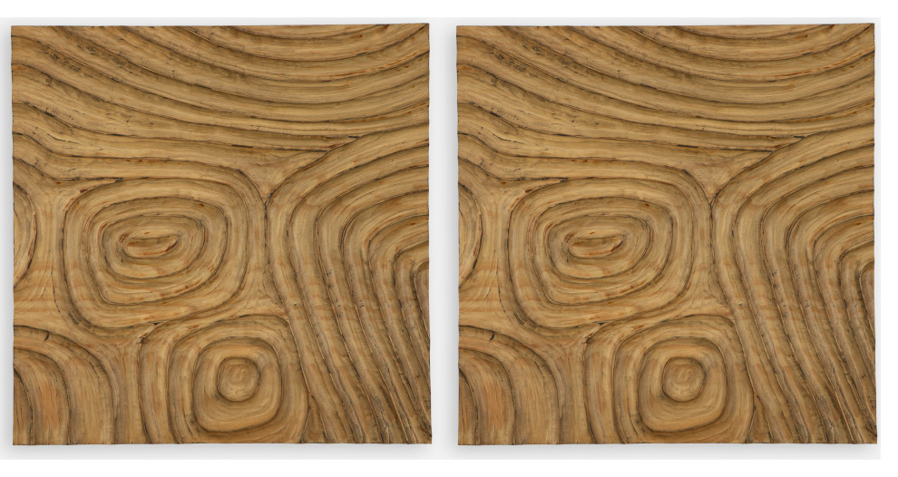 Channels Wood Wall Decor - Rustic - Wall Accents - by Ownax | Houzz