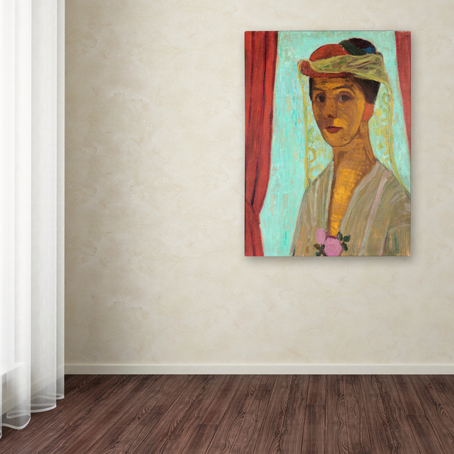 Paula Modersohn Becker 'Selfportrait With Hat And Veil' Canvas Art, 32 ...