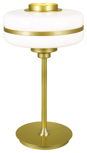 Elementary 1 Light Table Lamp With Pearl Gold Finish - Transitional ...