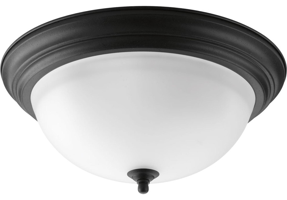Progress Lighting Melon 3-Light - Traditional - Flush-mount Ceiling ...