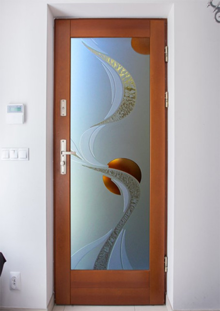 Front Door - Ribbon Reflection Moons - Fiberglass Smooth - 30" x 80 ...