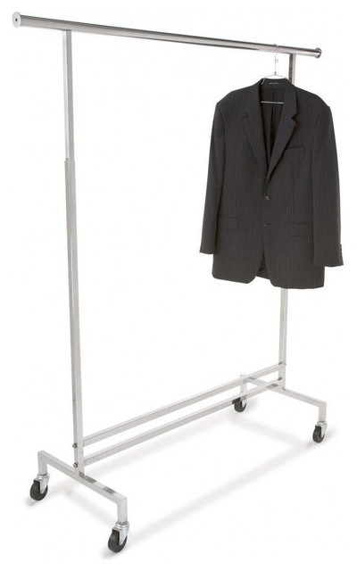 Single Rail Rolling Rack - Traditional - Clothes Racks - by Only ...