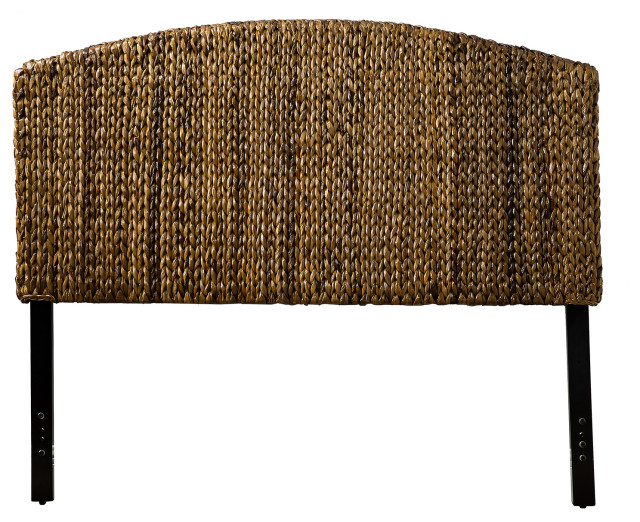 Deverson Brown Rattan Headboard, Queen - Tropical - Headboards - by ...