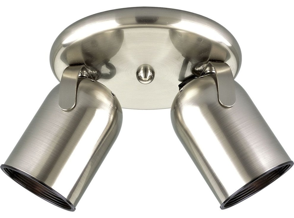 2-Light Multi Directional Roundback Wall/Ceiling Fixture - Contemporary ...