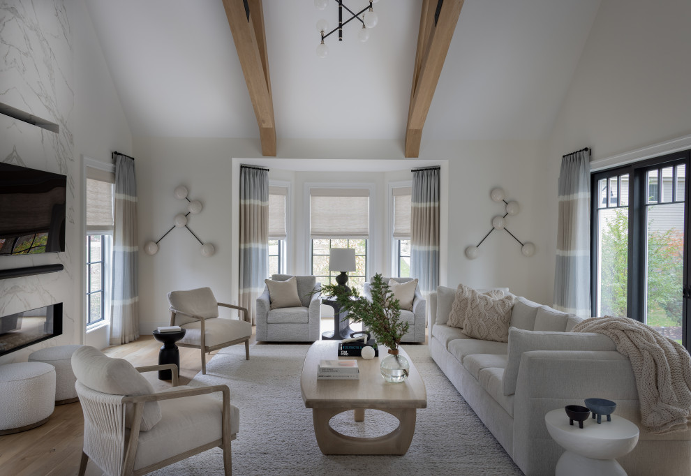 Wellesley Residence - Transitional - Living Room - Boston - by Shari ...