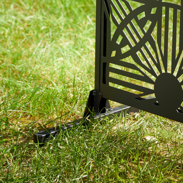 6ft Galvanized Steel Privacy Screen Fence - Transitional - Screens And ...