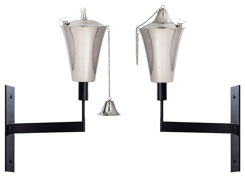 Legends Direct Kona Wall Sconce Landscape Torch, Wall Mount Oil Lamp ...