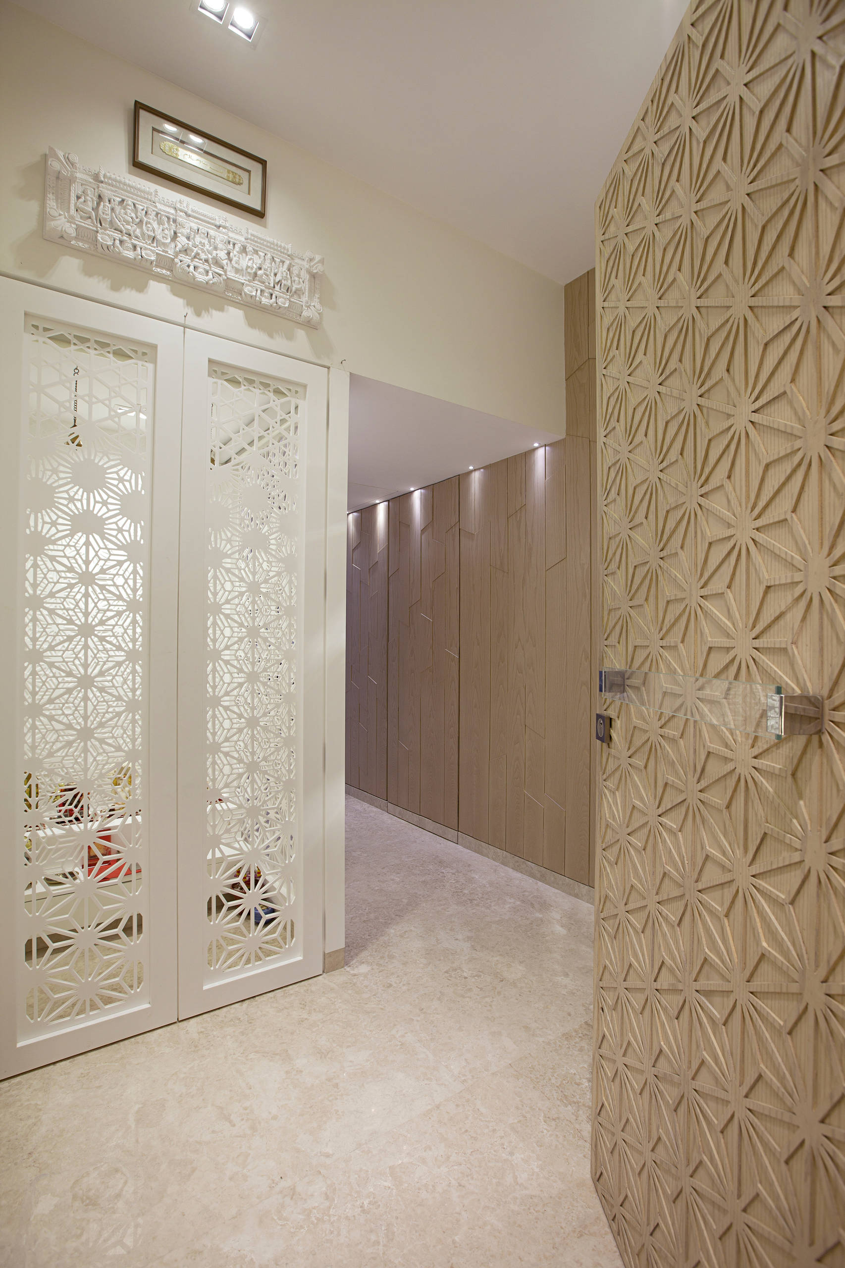Wooden Interier Prayer Room Door