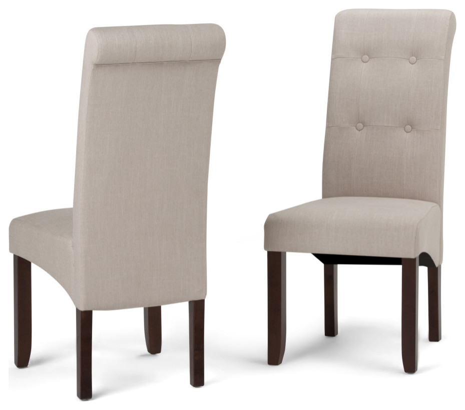 Cosmopolitan Deluxe Tufted Parson Chair, Set of 2 - Transitional ...