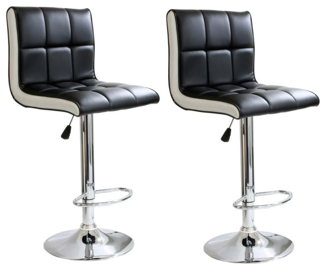 AmeriHome Modern 2 Tone Bar Stool - 2 Piece - Transitional - Kids Beds ...