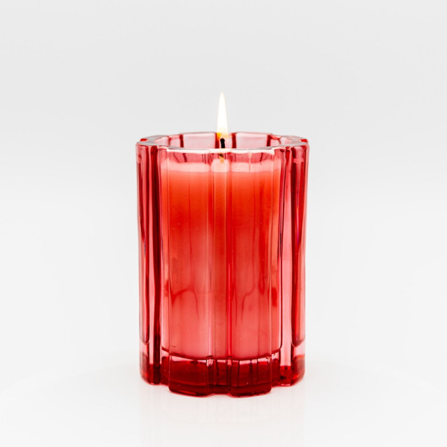 Red Currant Crush Decorative Scented Glass Candle - Contemporary ...