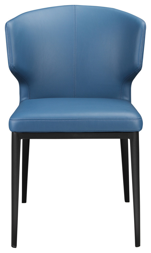 Side Chair Steel Blue (Set Of 2) Blue Contemporary - Contemporary ...