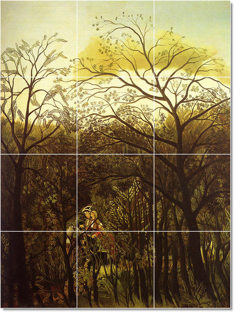 Jean-Jacques Rousseau Poster Art Painting Ceramic Tile Mural #73, 36 ...