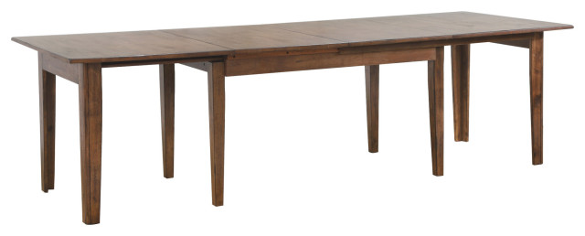 134" Rectangular Extendable Dining Table Amish Brown Seats 12 ...