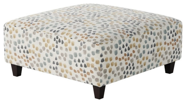 Southern Home Furnishings Pfeiffer Canyon Cotton Cocktail Ottoman In