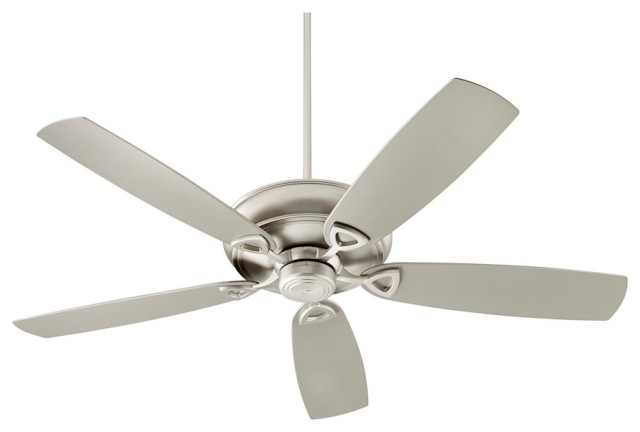 Quorum Alto 62" Patio Ceiling Fan, Satin Nickel - Transitional ...