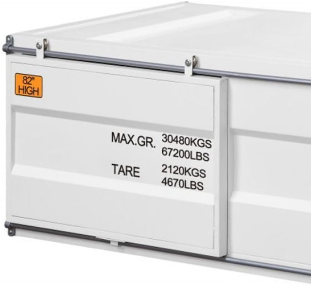 Modern Industrial Coffee Table, Cargo Container Design With Sliding ...