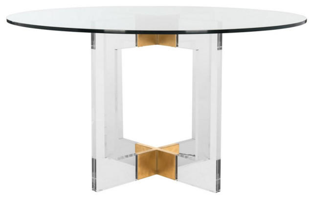 Carmen 42" Acrylic Dining Table - Contemporary - Dining Tables - by ...