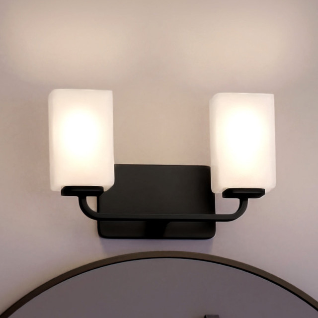 Luxury Contemporary Bath Light, Midnight Black - Transitional ...