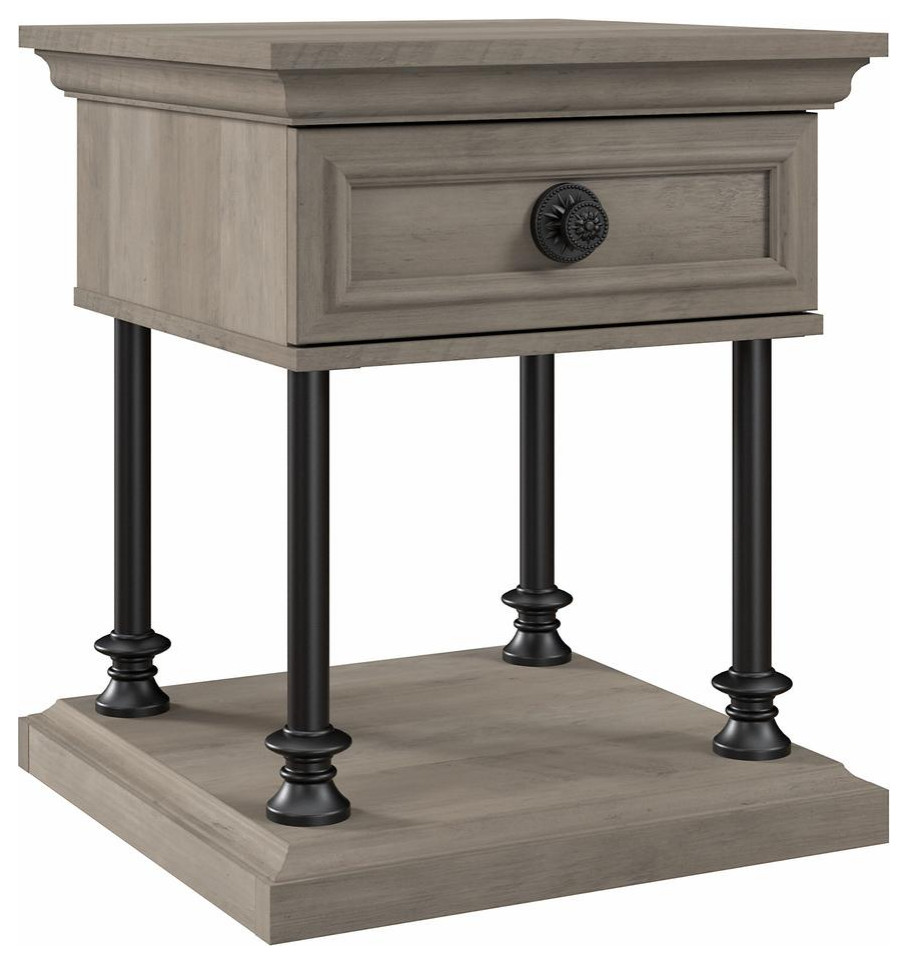 Bush Furniture Coliseum Designer End Table With Storage - Traditional ...