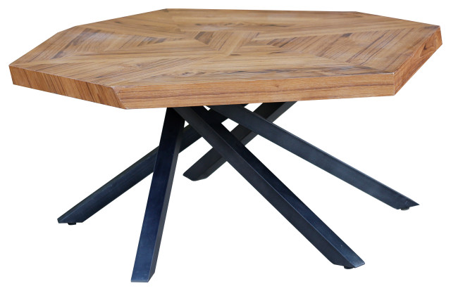 Ello Teak Vaneer Coffee Table - Transitional - Coffee Tables - by HOME ...