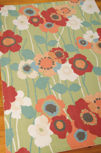 Waverly Sun n' Shade Pic-A Poppy Indoor Outdoor Area Rug, 7'9"x10'10 ...