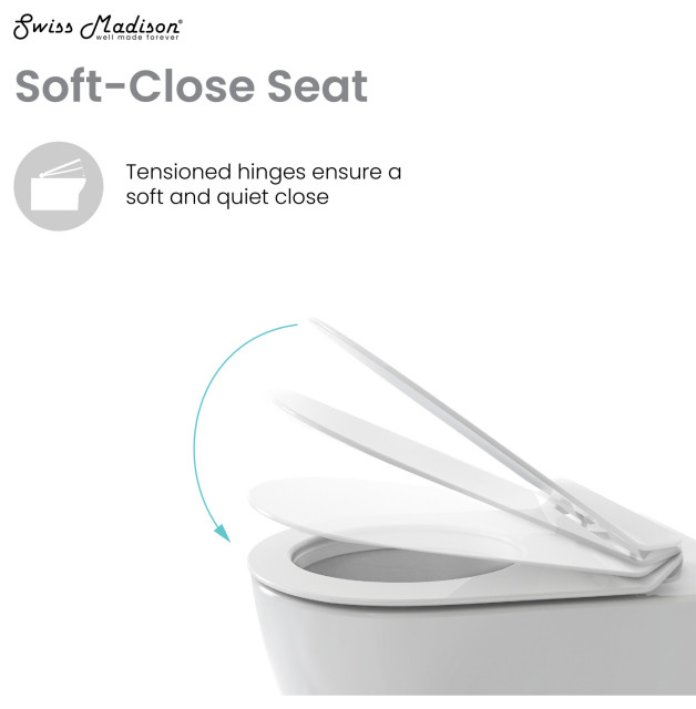 Swiss Madison SM-WT450 Ivy Wall Mounted Elongated Toilet Bowl ...