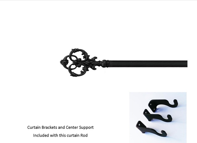 Victorian Curtain Rod, 112" - Traditional - Curtain Rods - by Village ...