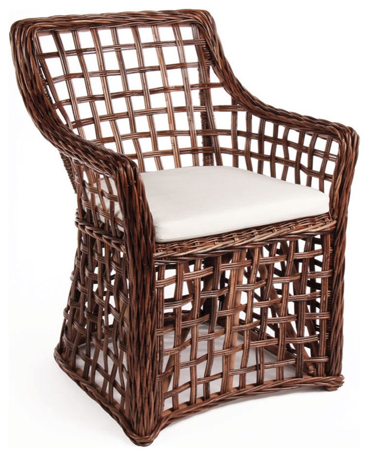 Normandy Open Weave Arm Chair - Tropical - Armchairs And Accent Chairs ...