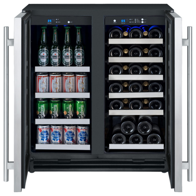 Wine Cooler: 30" FlexCount II Tru-Vino Dual Zone Built" Beverage Center ...