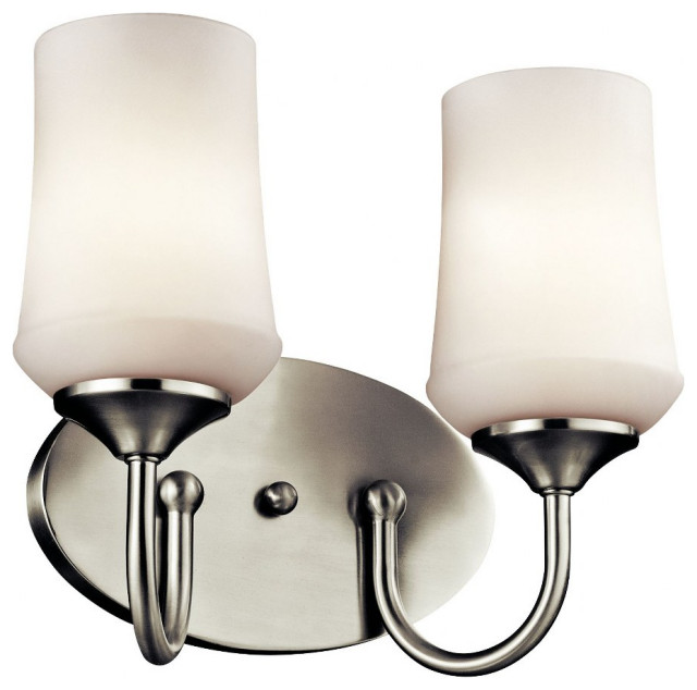 2 Light Vanity Light Approved for Damp Locations - Transitional ...