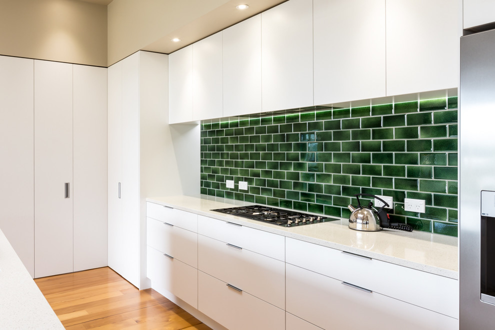 Tiled Kitchen Splashback - Contemporary - Auckland - by Middle Earth ...