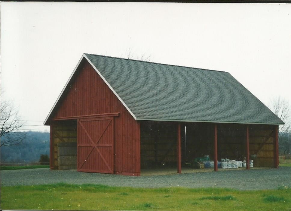 Gable Style Pole Barns - Traditional - New York - by PINE RIDGE POLE ...