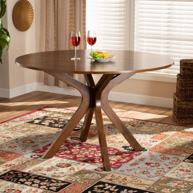 Bosvenna Transitional Round Dining Table, 45'' - Transitional - Dining ...