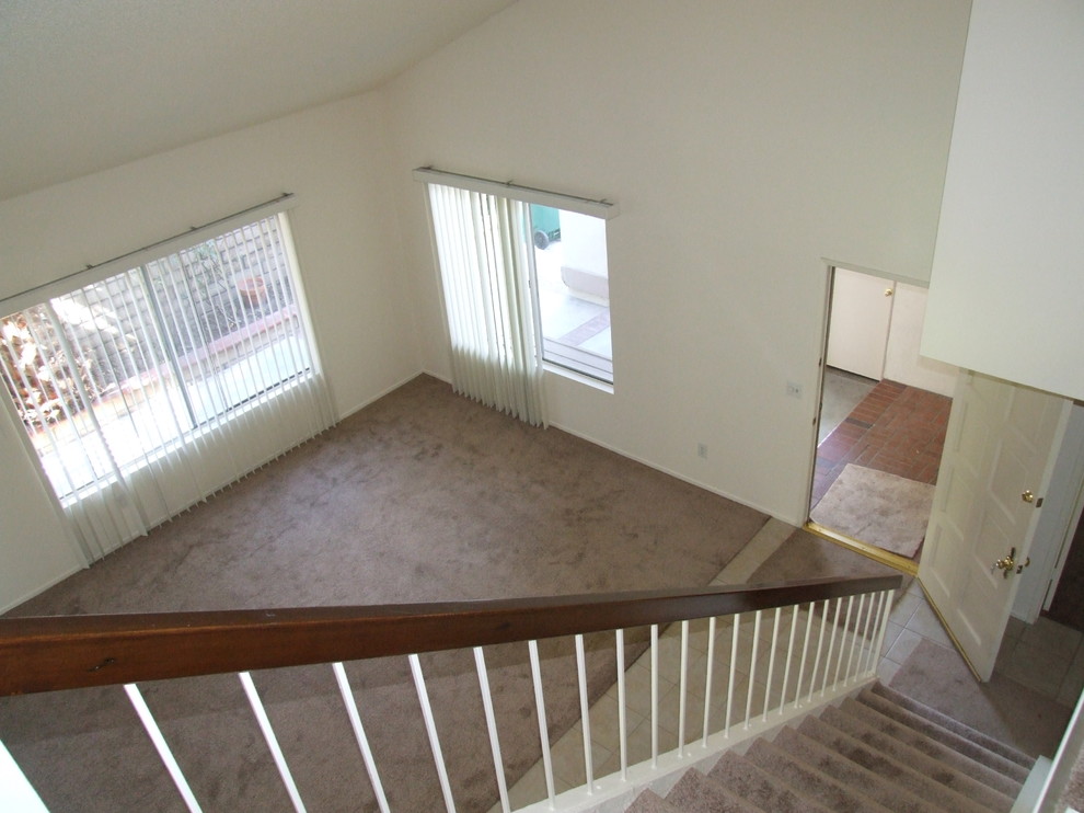 70s Staircase with outside wood stringers