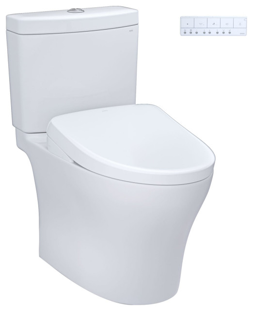 Toto 0.9 / 1.28 GPF Dual Flush Two Piece Elongated Toilet ...