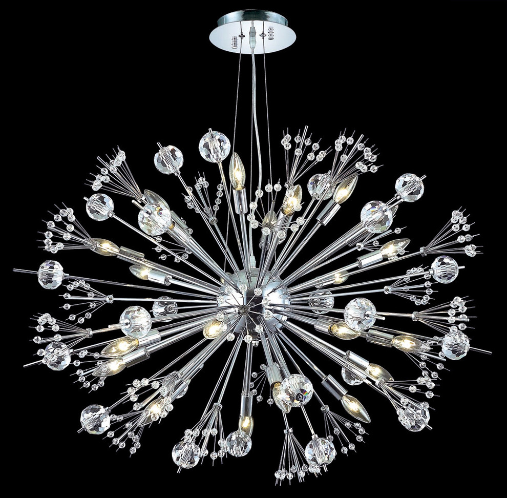 Elegant Lighting Cyclone Dining Room Hanging Fixture - Midcentury ...