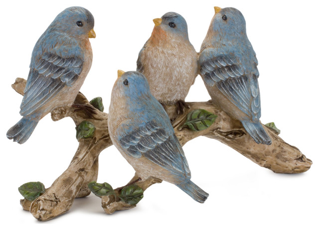Birds on Branch - Rustic - Decorative Objects And Figurines - by ...