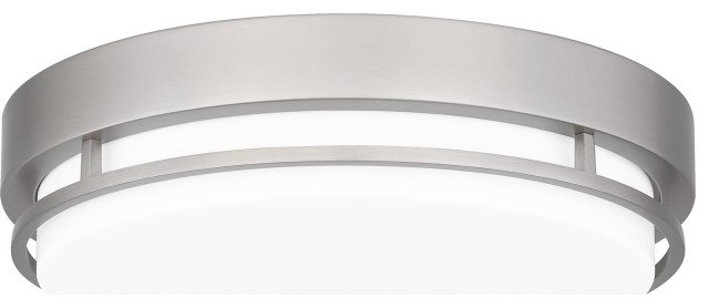 Hale LED Flush Mount, Brushed Nickel - Transitional - Flush-mount ...