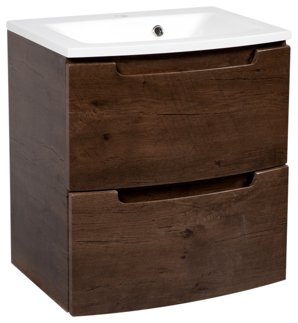 Wall Mount Bathroom Vanity Delux Rosewood Mirror 24", 12L+32+12R- Omega ...